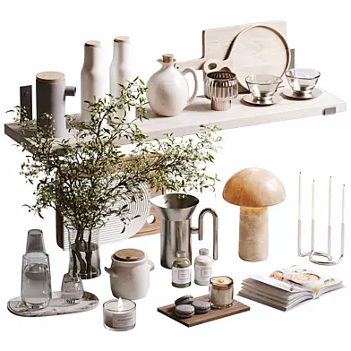 Kitchen Decorative Set 081 3D kitchen-decorative-set-081-3d