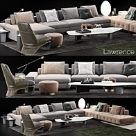 Minotti Lawrence Clan seating system set_01 - Диваны - 3D модель