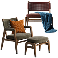 Flexform Tosca & Jiff - Arm chair - 3D model