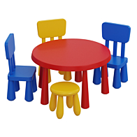 Детские стульчики и столик IKEA - Столы и стулья - 3D модель