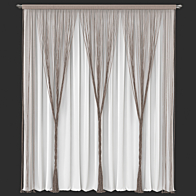 Shutters on the hinges - Curtain - 3D model