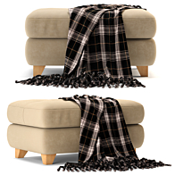 Neptune alex footstool - Other soft seating - 3D model