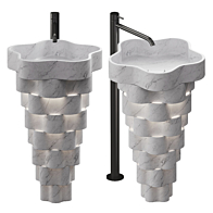 Vitruvit Shell Sink - Wash basin - 3D model
