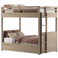 Restoration Hardware Callum bunk bed - Кровати - 3D модель