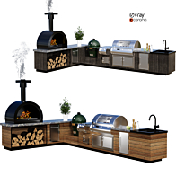 outdoor kitchen - 3D Models Collection