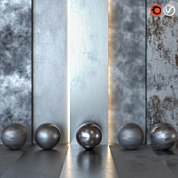 Scratch maps - Metal - 3D model