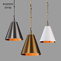 Cone Shaped Ceiling Light - Pendant light - 3D model