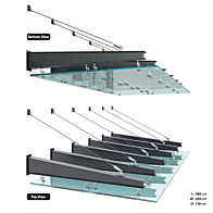 Spider glass - Facade element - 3D model