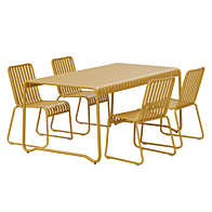 Roc Outdoor Dining Table And Chairs - Table + Chair - 3D model