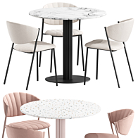Kitchenette Wossner Salita - Table + Chair - 3D model