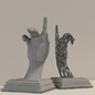 Decorative statue of hand - Sculpture - 3D model