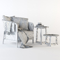 Flexform Tosca & Jiff - Arm chair - 3D model