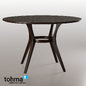 ENSO. Oak Round Dining Table - Table - 3D model
