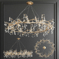 Serip Lotus Bijout Chandelier - 3 types - Pendant light - 3D model