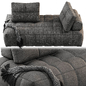CHEESE SCANDINAVIAN FABRIC SQUARE TOFU BLOCK MODULE SOFA - Sofa - 3D model