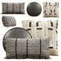 CB2 Throw Pillows Set - Pillows - 3D model