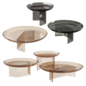 Standard_round glass coffee_tables - Столы - 3D модель