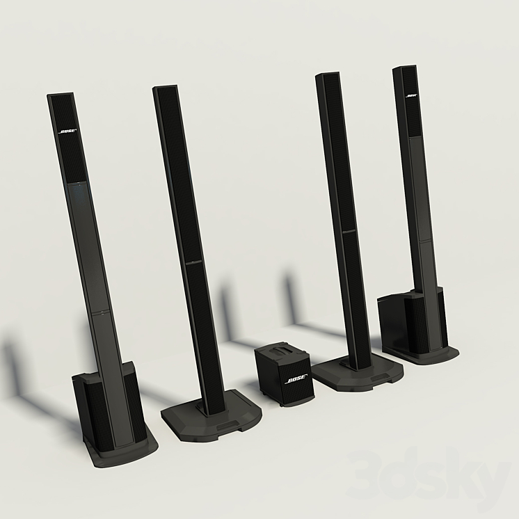 BOSE sound system - Audio tech - 3D model
