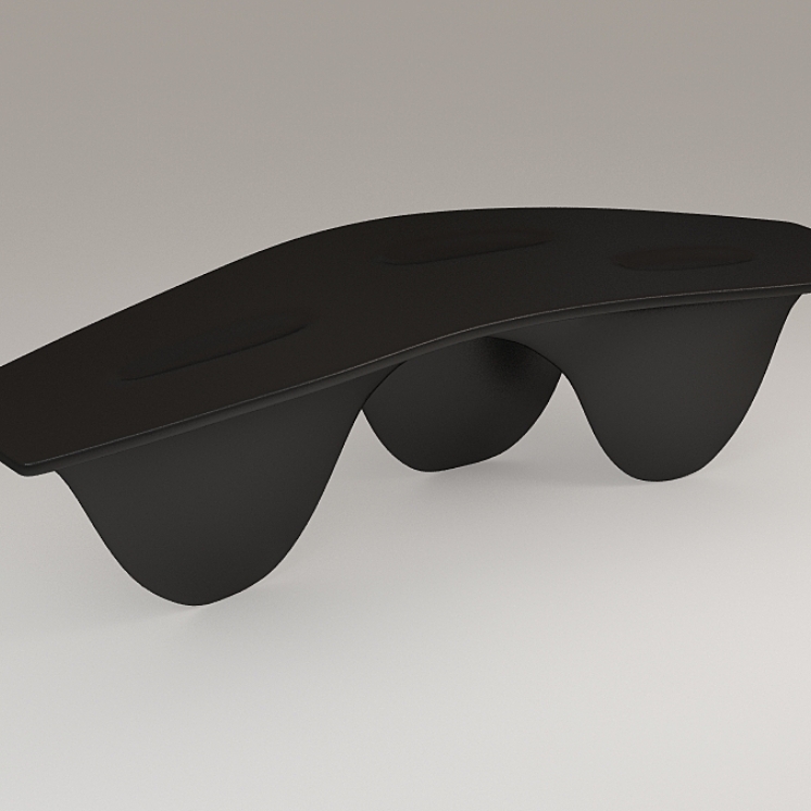 Aqua Table "Design Zaha Hadid Architects - Table - 3D model