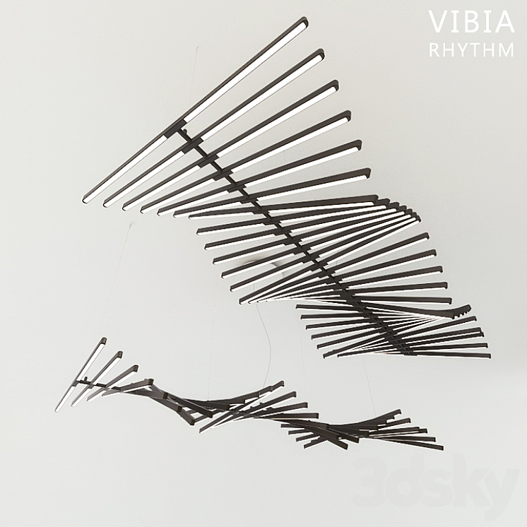 VIBIA RHYTHM - Pendant light - 3D model