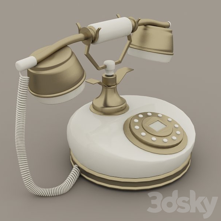 Retro_telefon - Phones - 3D model