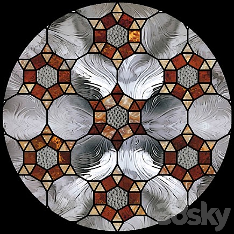 stained-glass window - Glass - 3D model