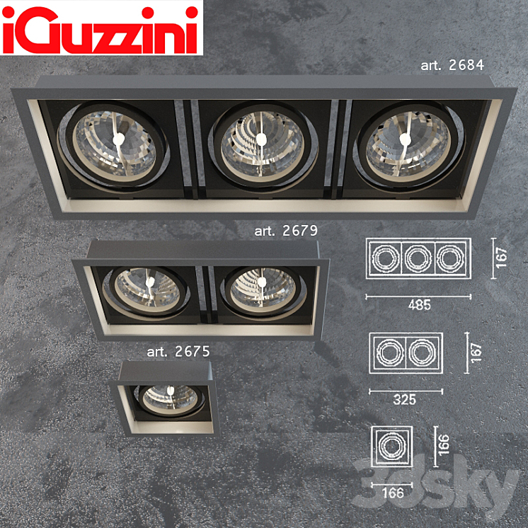 iGuzzini is Deep Minimal - Spot light - 3D model