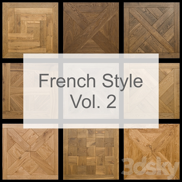 Modular flooring French Style (Vol. 2) - Floor coverings - 3D model