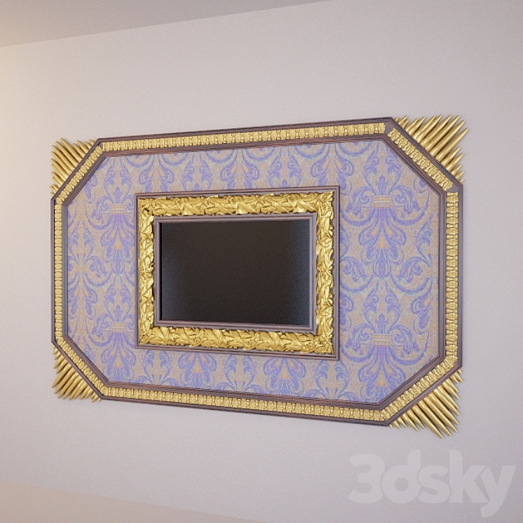 Frame for TV - TV Wall - 3D model