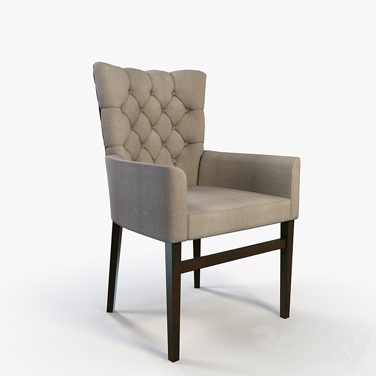 kadife sandalye - Chair - 3D model