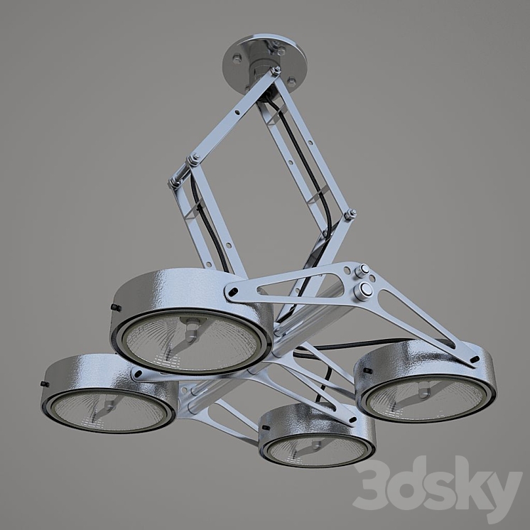 Hightech light 2 - Technical lighting - 3D model