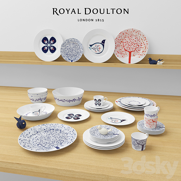 Cookware Set Royal Doulton - Tableware - 3D model