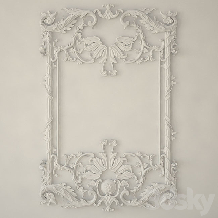 wall decorative - Decorative plaster - 3D model