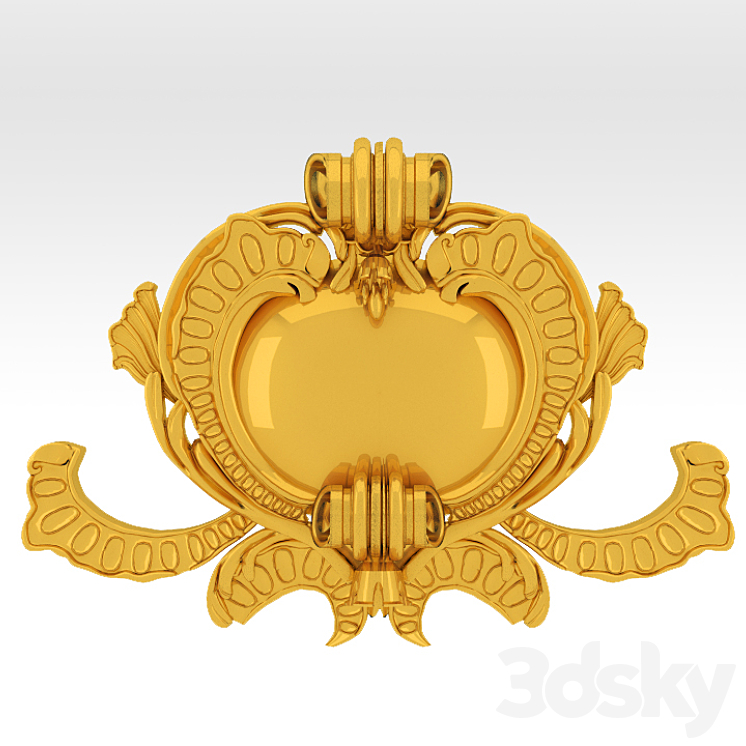 Classical Cartouche h1 - Decorative plaster - 3D model