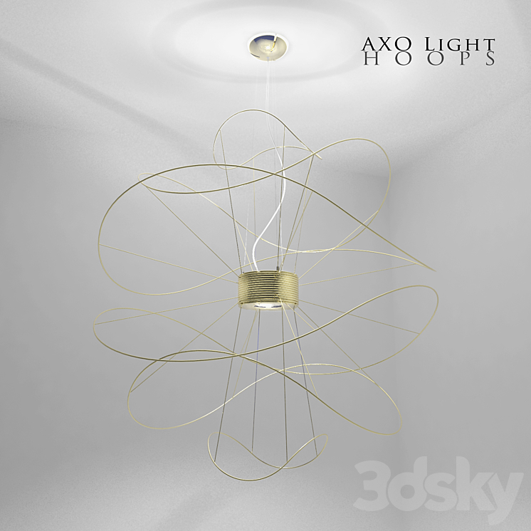 AXO Light HOOPS - Pendant light - 3D model