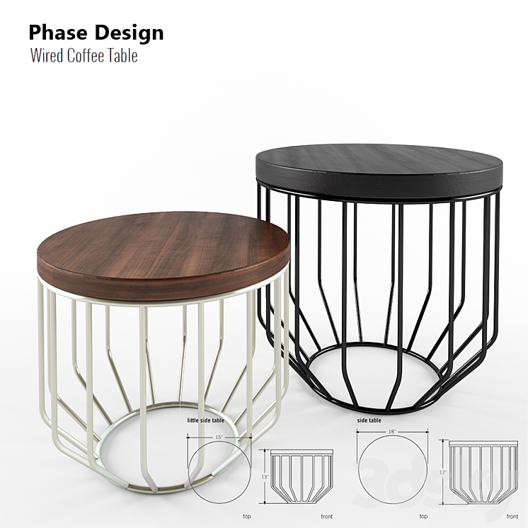 Wired Side Table - Table - 3D model