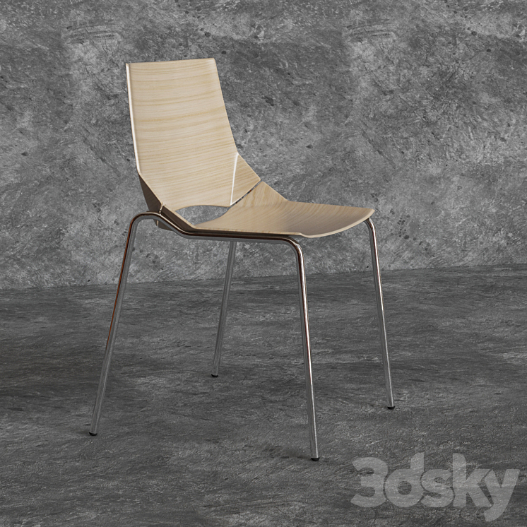 Plank paper chair - Chair - 3D model