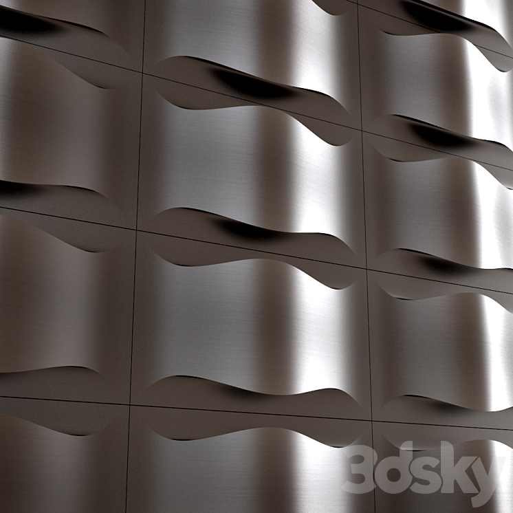 metal 3d wall panel - Other decorative objects - 3D model