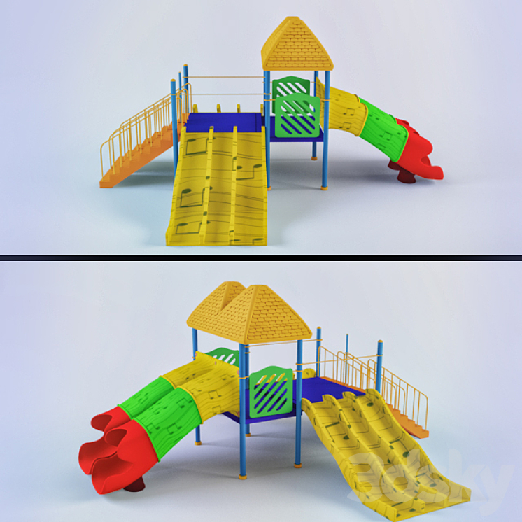 play center - Playground - 3D model