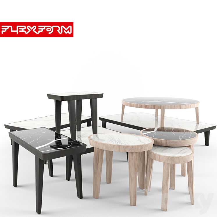 FLEXFORM_Dida - Table - 3D model