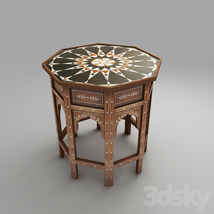 Antique Islamic Traditional Table - Table - 3D model