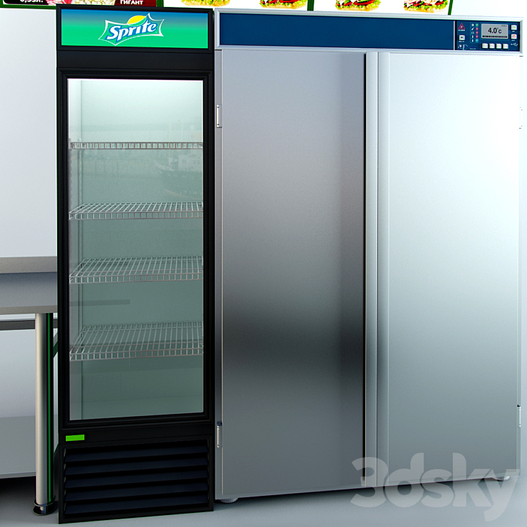 Equipment for SUBWAY - Restaurant - 3D model