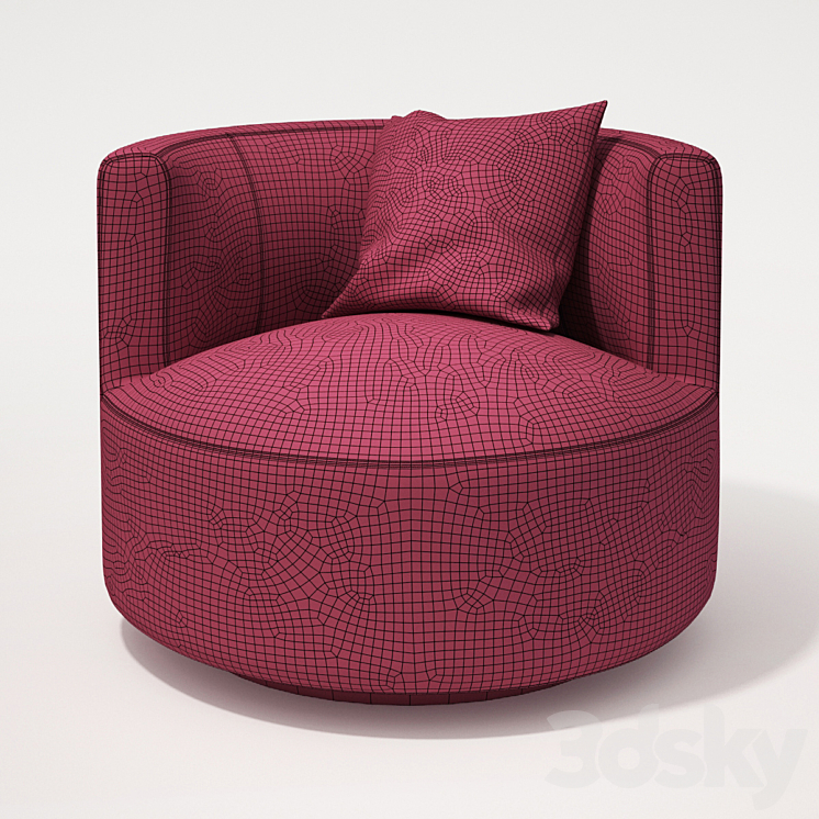 Saba - Chance armchair - Arm chair - 3D model