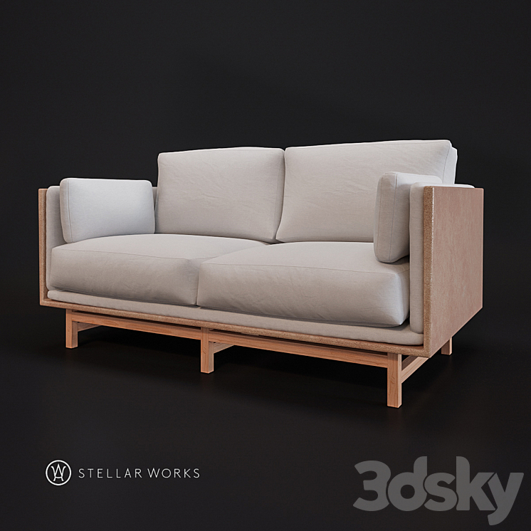 Sofa two seater - Sofa - 3D model