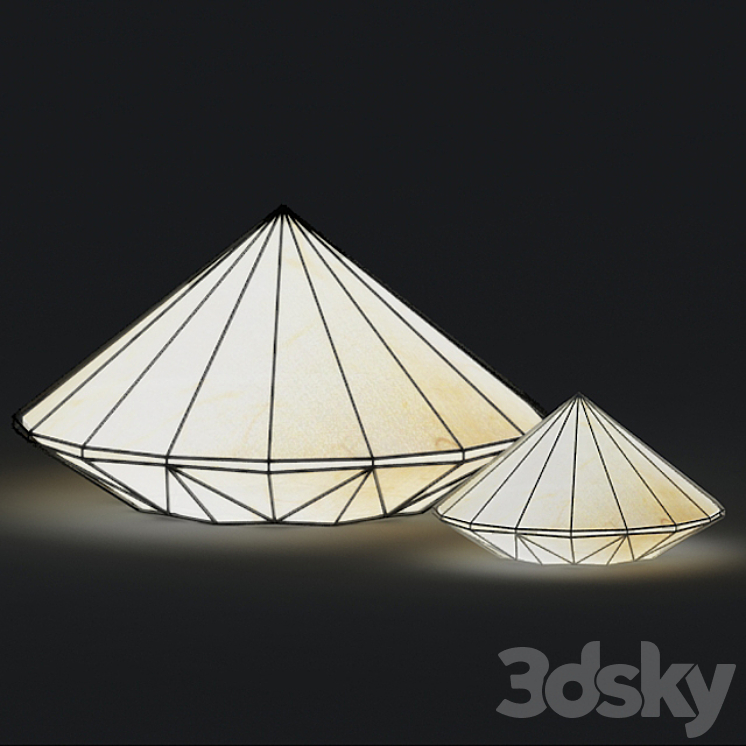 Triangle Light - Table lamp - 3D model