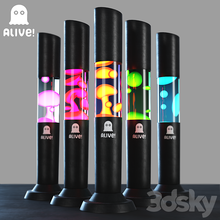 Lava Lamp Alive! Colossus - Table lamp - 3D model