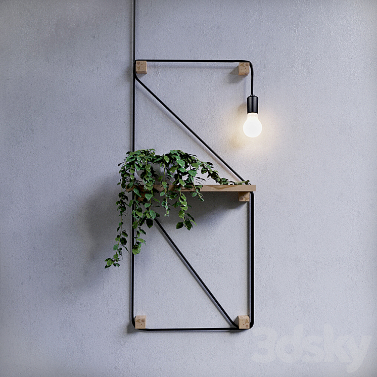 Decorative lamp - Wall light - 3D model
