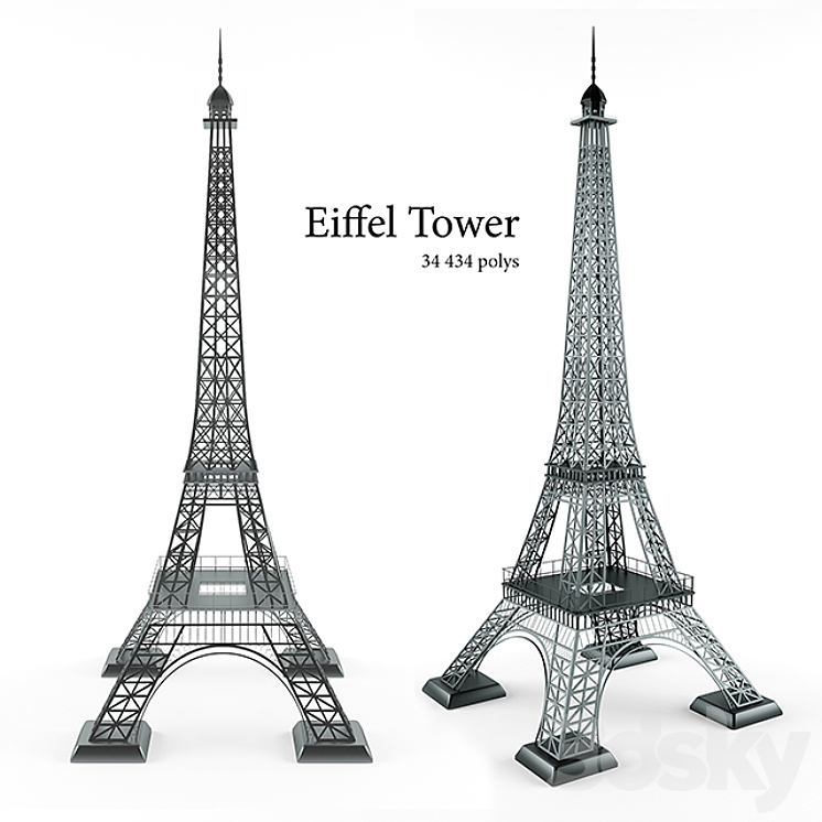 Eiffel Tower - Building - 3D model