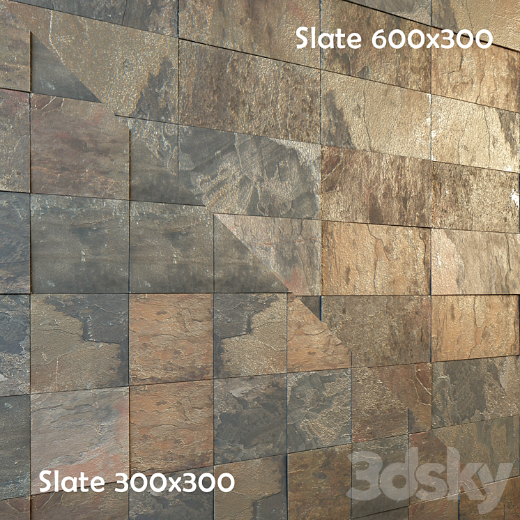 slate - Stone - 3D model