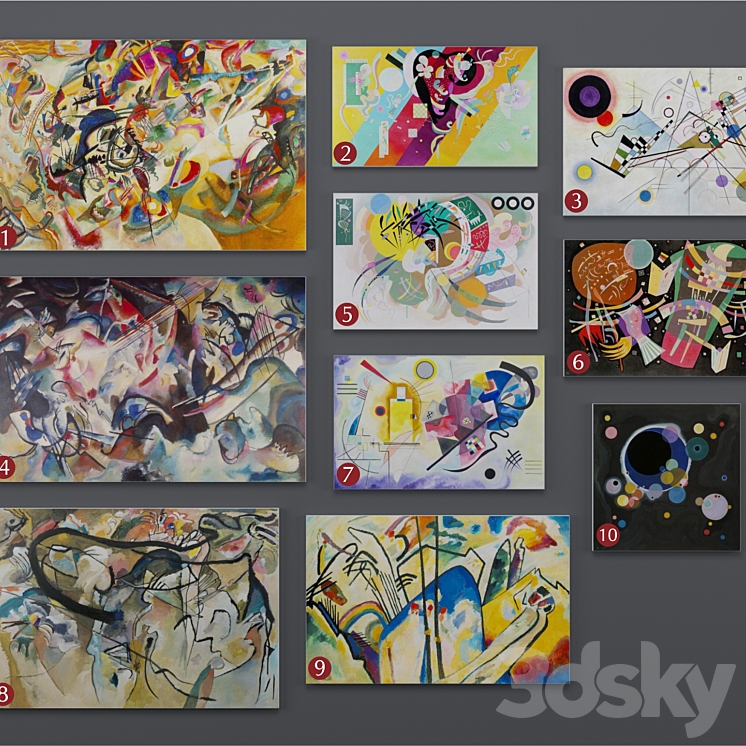 Wassily Kandinsky - Frame - 3D model